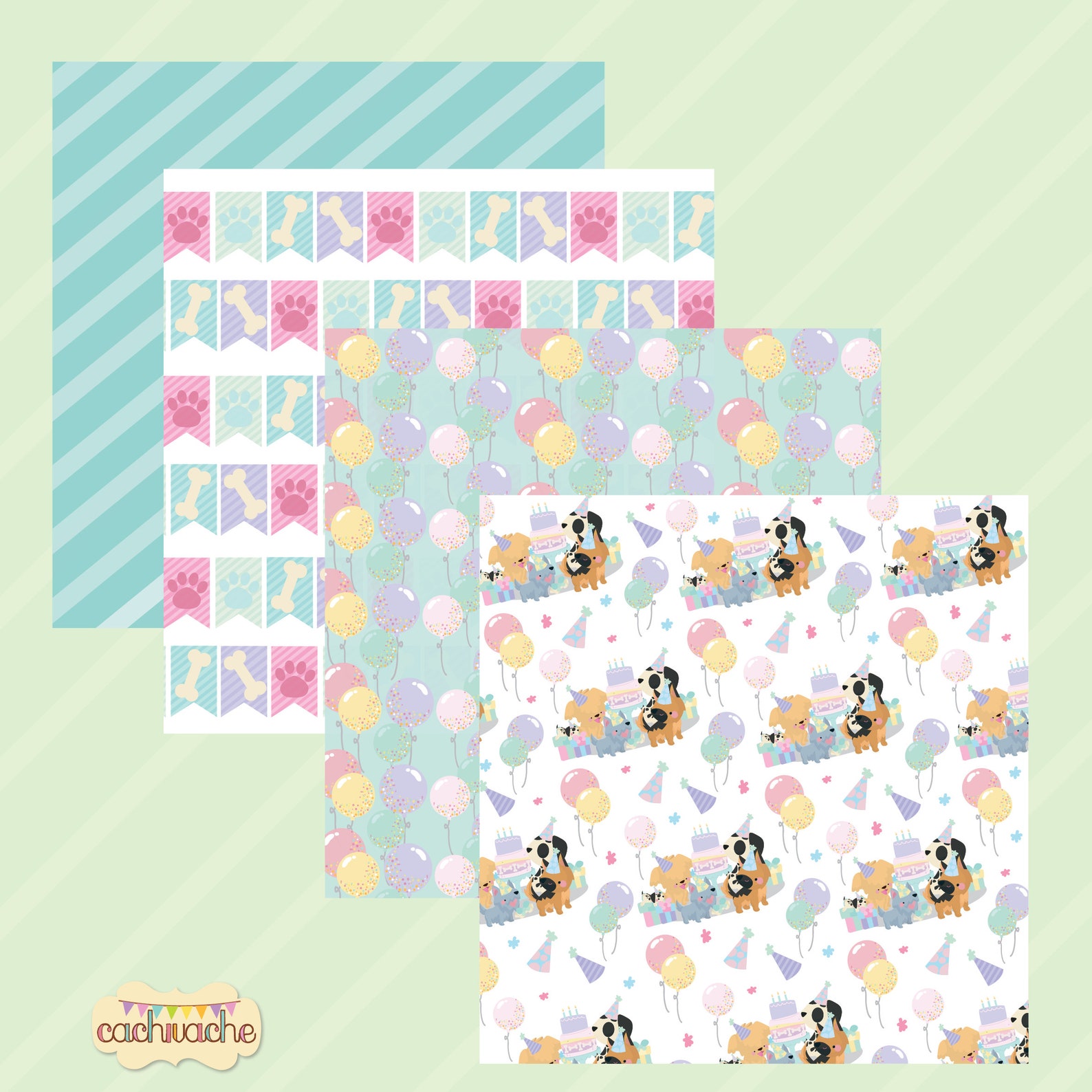 Dog Digital Paper Puppy Clipart Puppy Digital Paper Special - Etsy