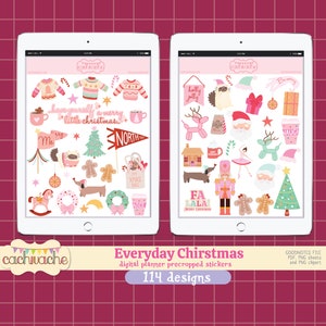 Christmas Digital Planner Stickers, Everyday Planner Stickers ...
