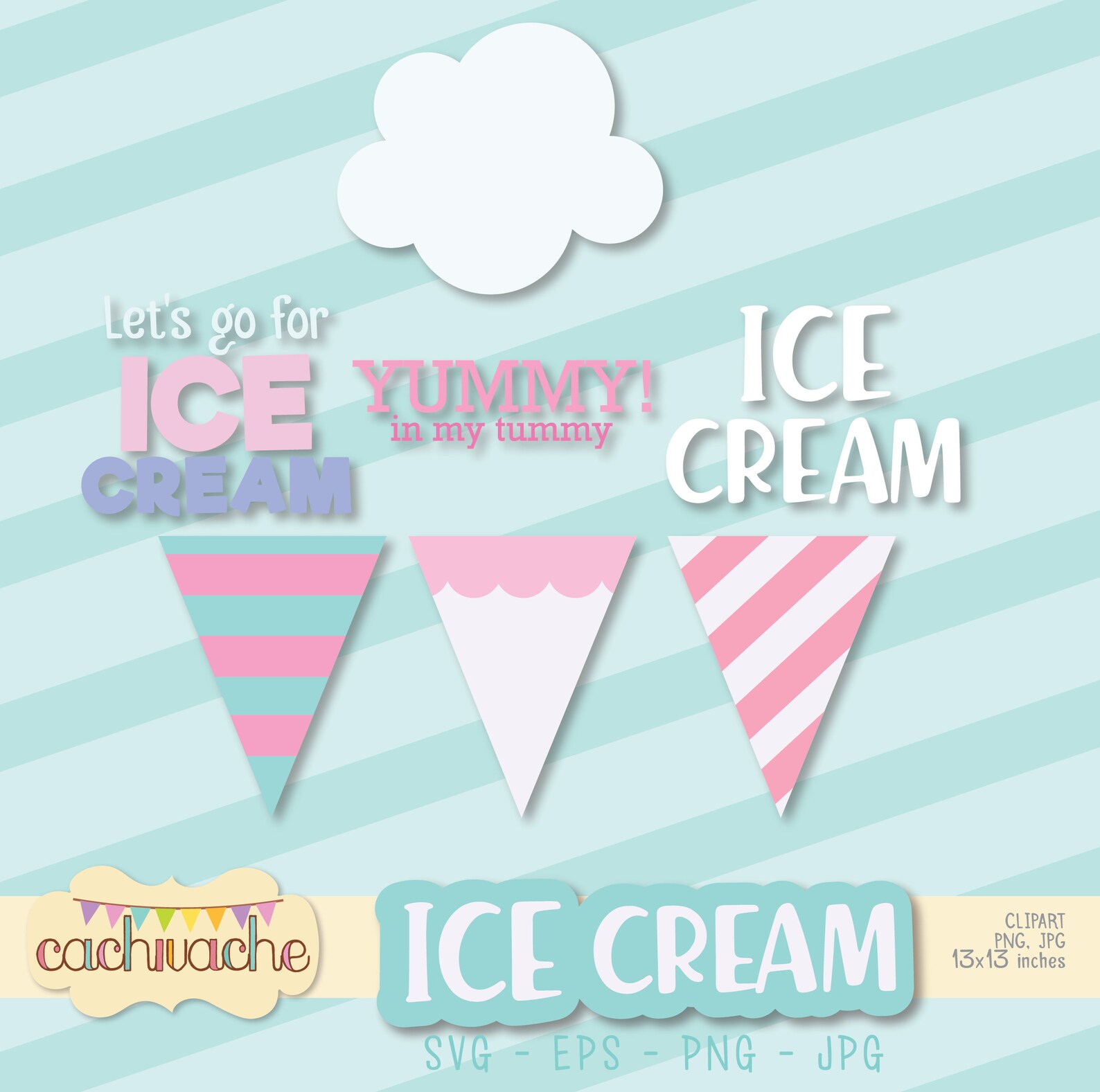 Ice Cream Svg Files Ice Cream Cutting Files for Different - Etsy