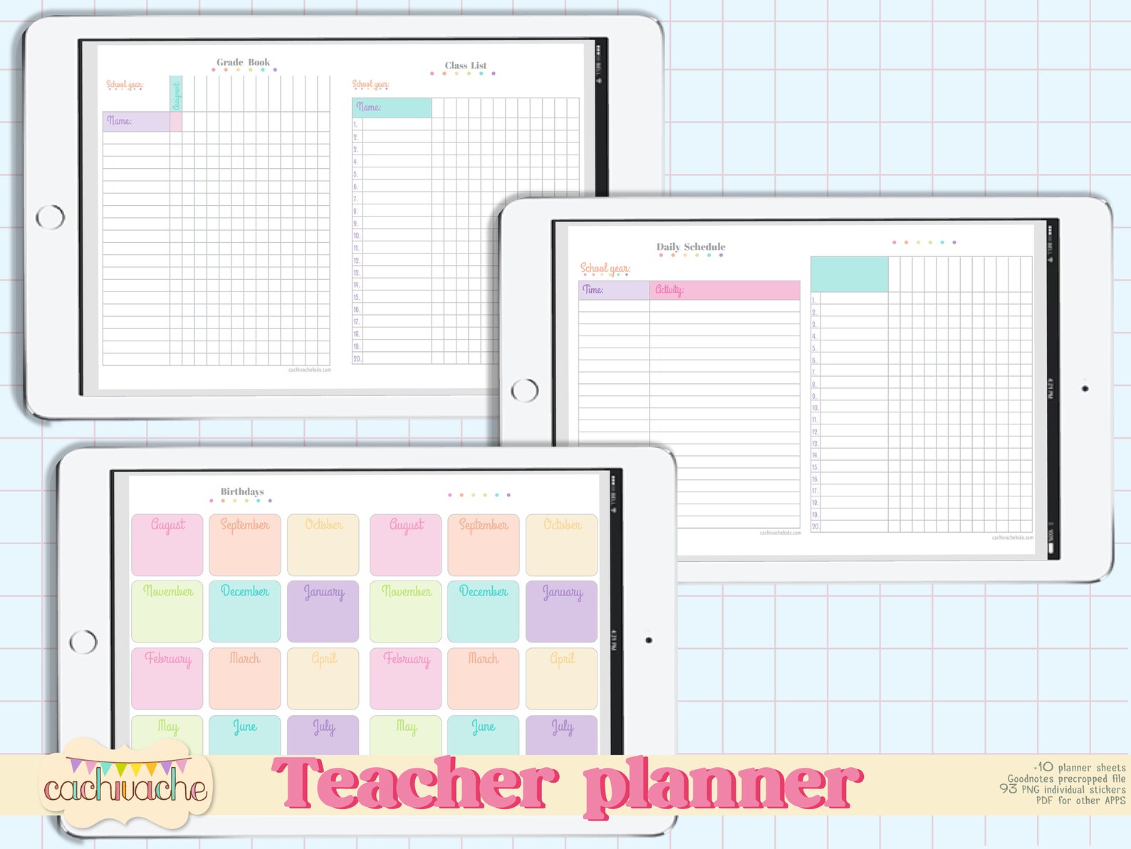 Back to School Digital Planner Bundle for Teachers, Back to School ...