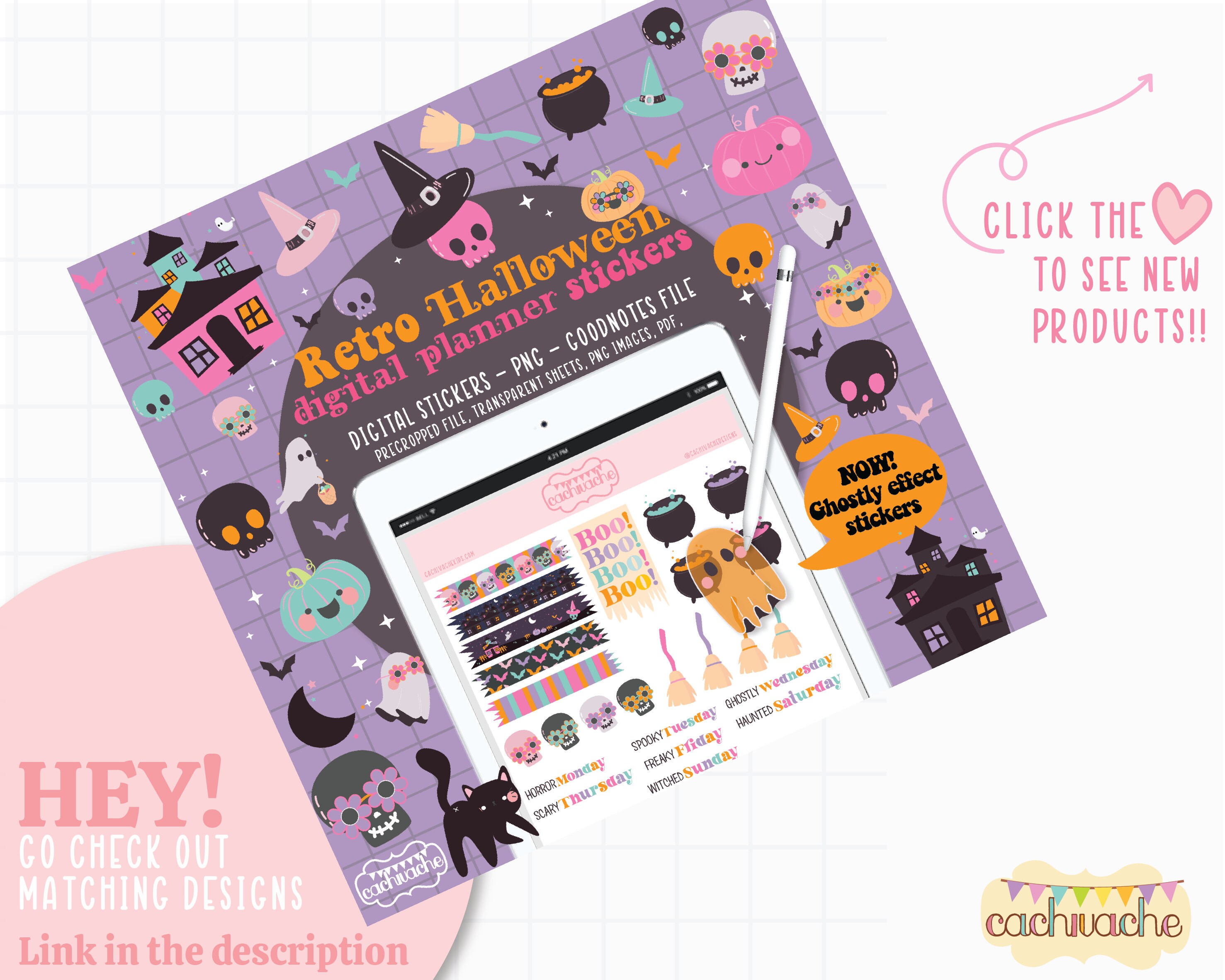 Groovy Halloween Clipart Retro Halloween Clipart Retro - Etsy