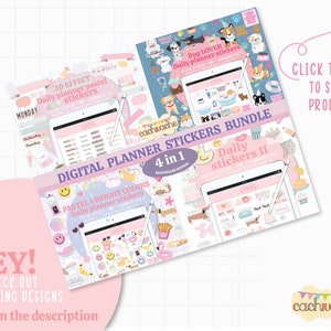 Pastel Daily Digital Planner Stickers: 180+ Weekly Stickers for ...