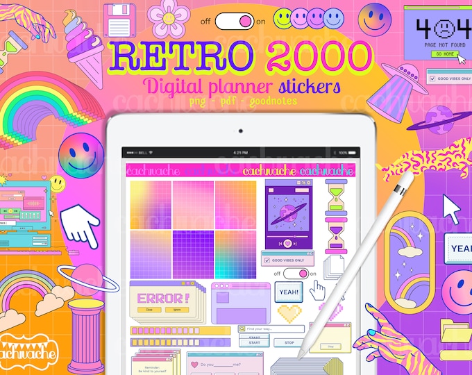 2000's Spiral Notebook , Retro Y2k Journal Note Book, 90's Kid Notebook ...