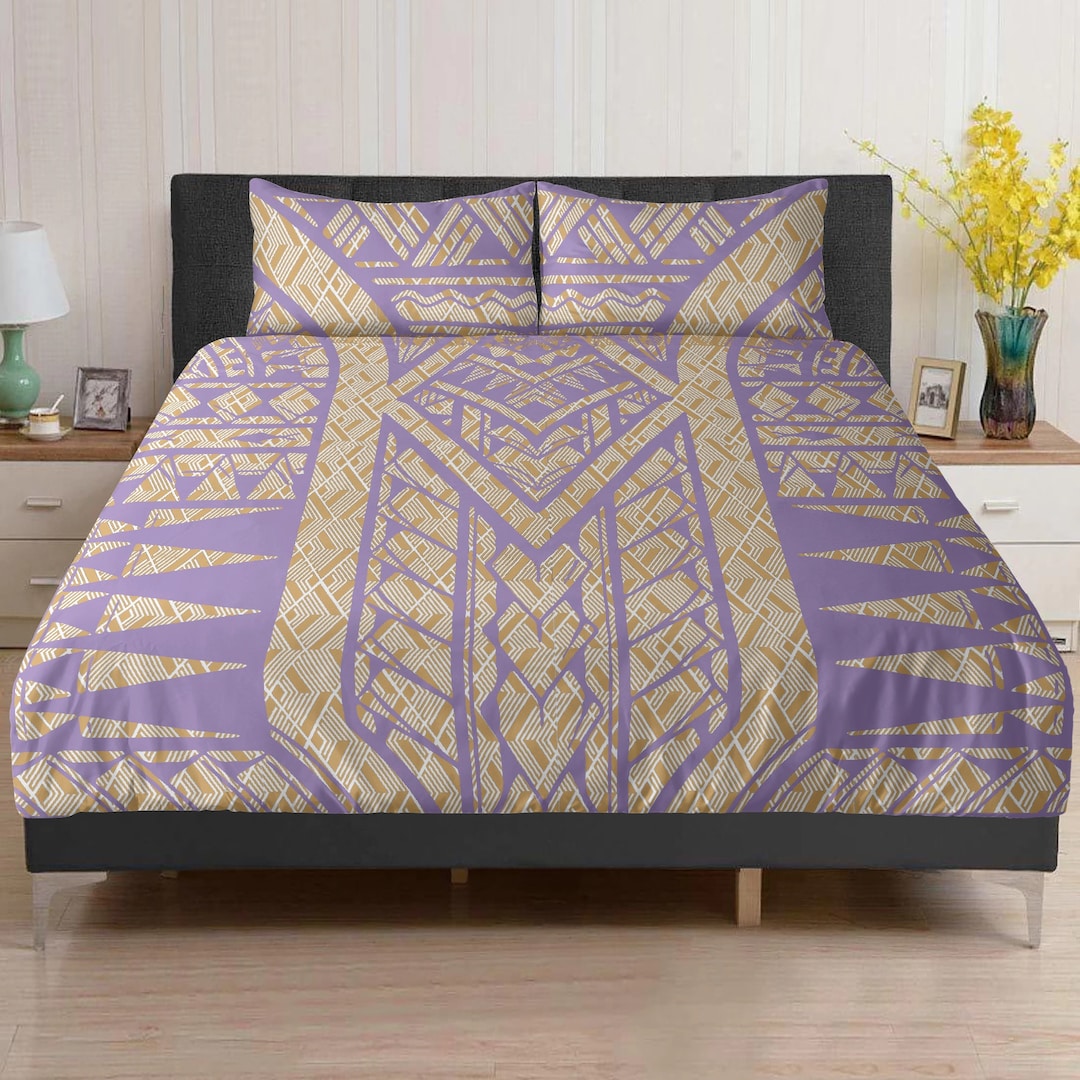 Polynesian Pacific Tribal Tattoo 3in1 Polyester Bedding Set FREE ...
