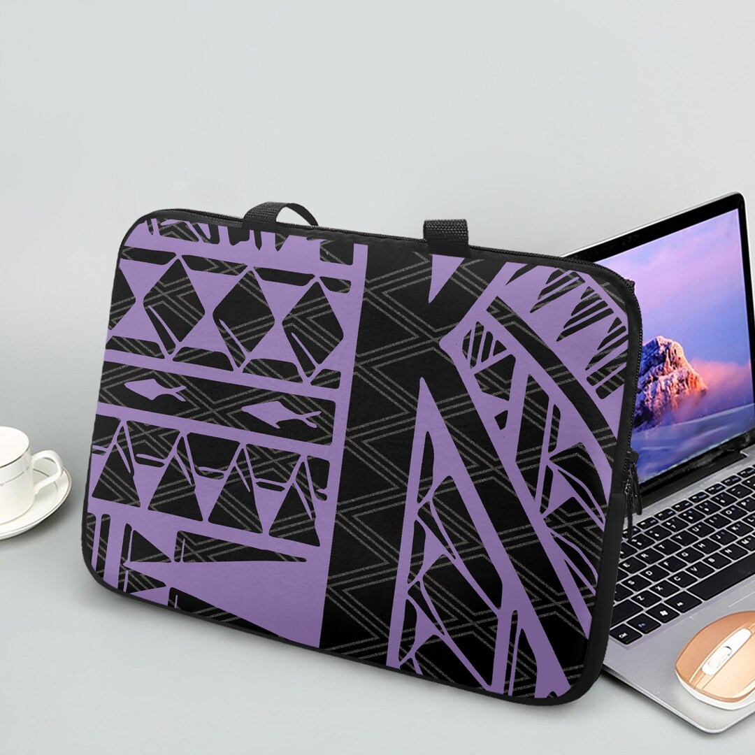 Polynesian Pacifika Vibrant Design Laptop Sleeve Bag Custom Made 4 ...
