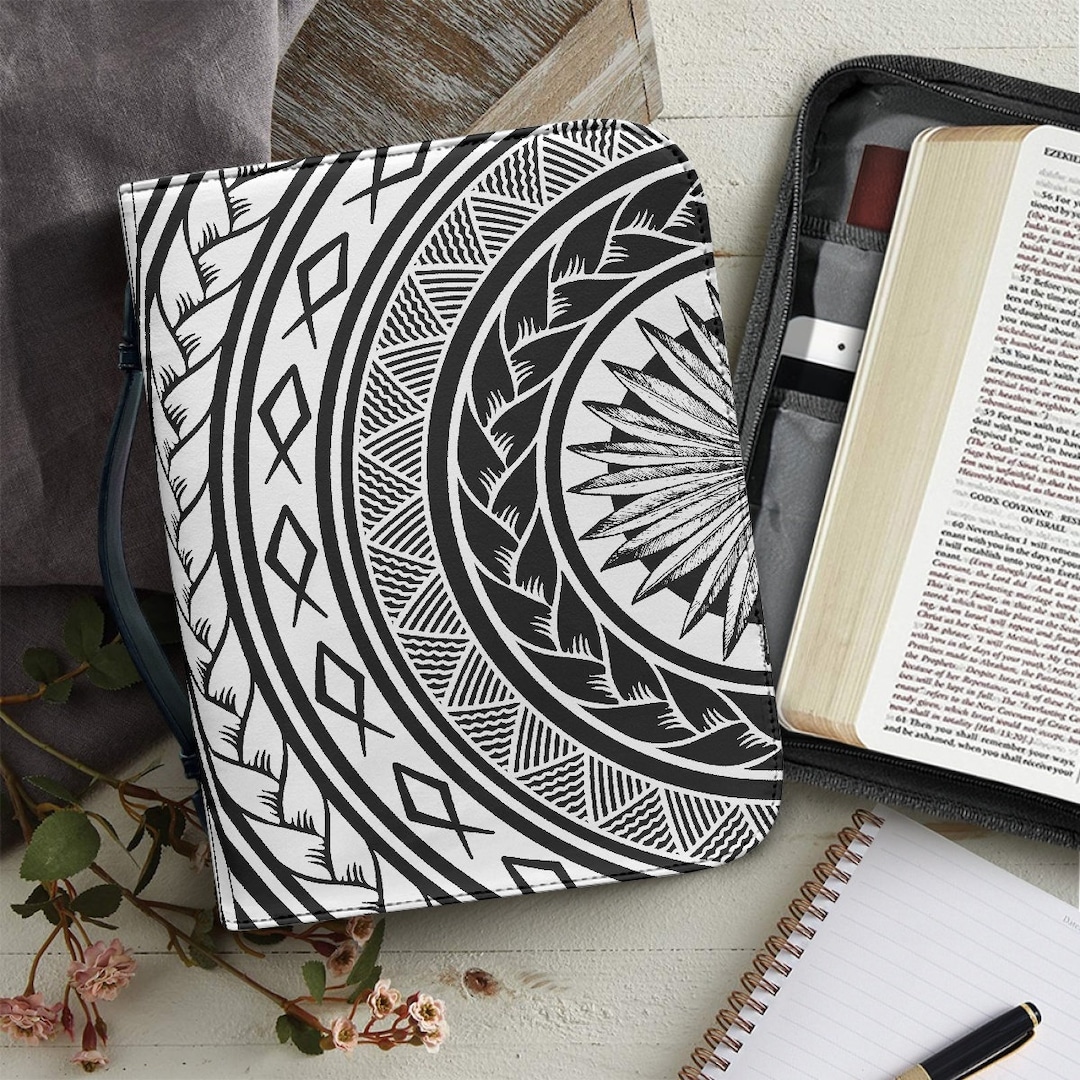 Island Vibes Polynesian Tribal Bible Book Case Cover IV712. Bible Cover ...