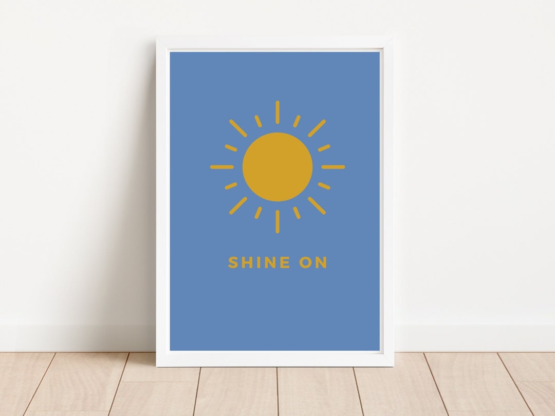 Sunshine Printable, Sun Wall Art, Uplifting Motivational Print, Poster ...