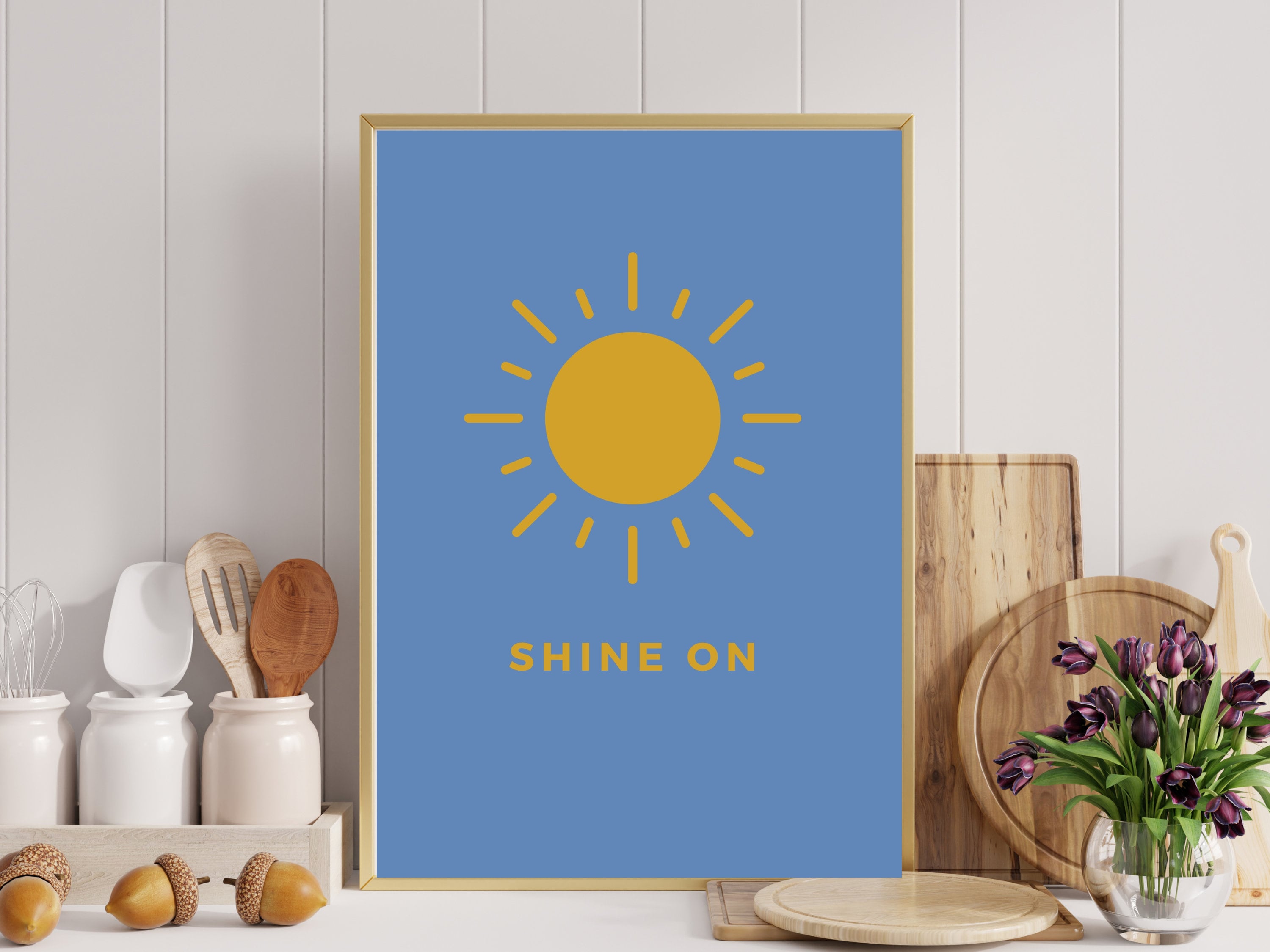 Sunshine Printable, Sun Wall Art, Uplifting Motivational Print, Poster ...