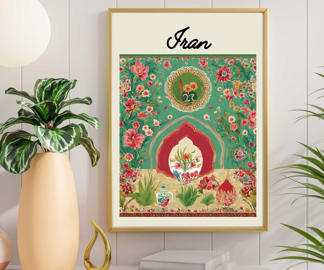 Iran Wall Art Instant Digital Art Download Iranian New Year Wall Decor ...