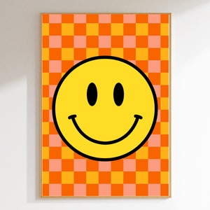 Smiley Face Print, Digital Download, Bright and Uplifting Wall Decor ...
