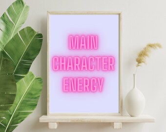 Main Character Poster - Etsy