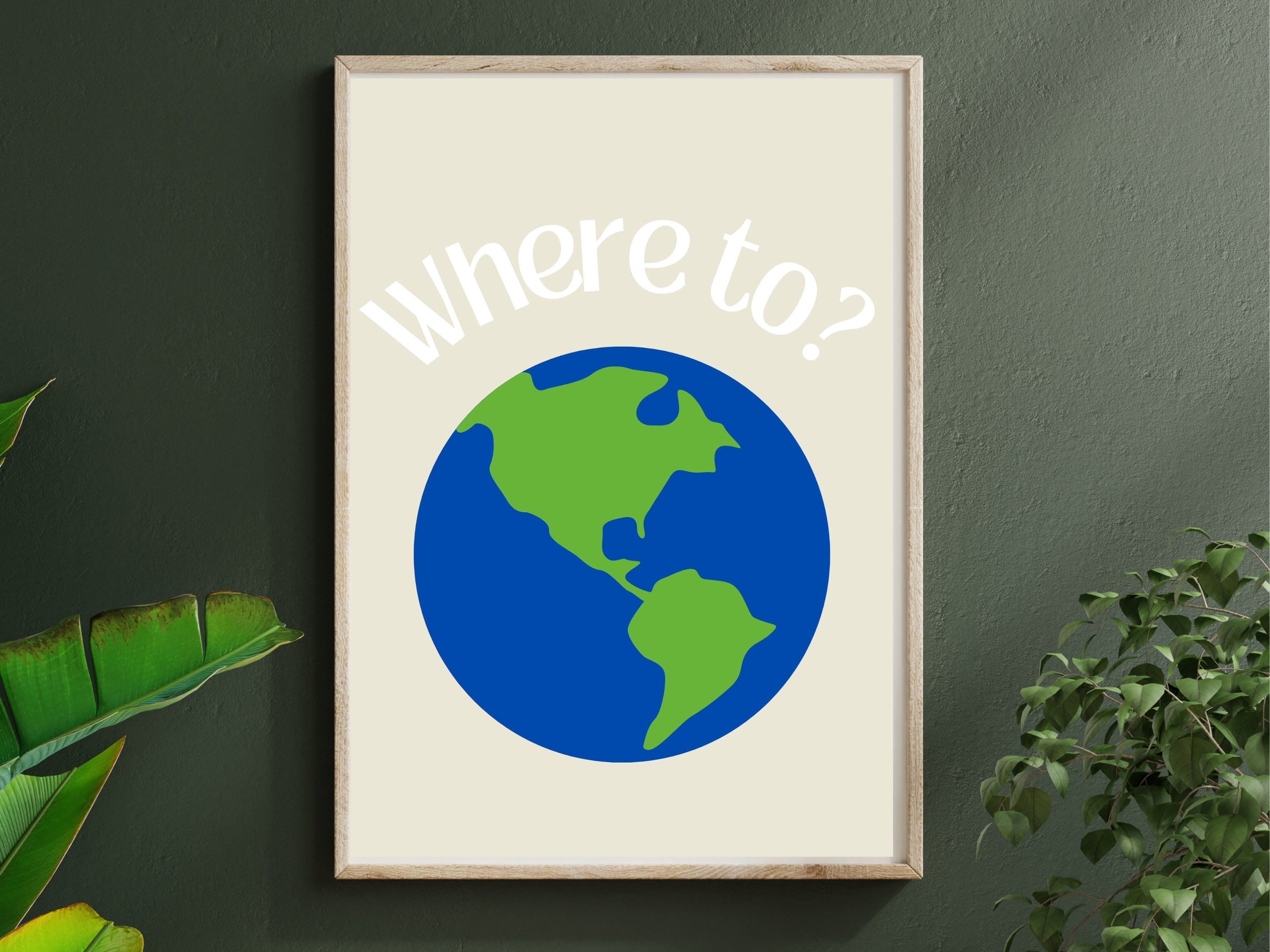World Map Printable, Globe Wall Art, World Map Globe Digital Download ...