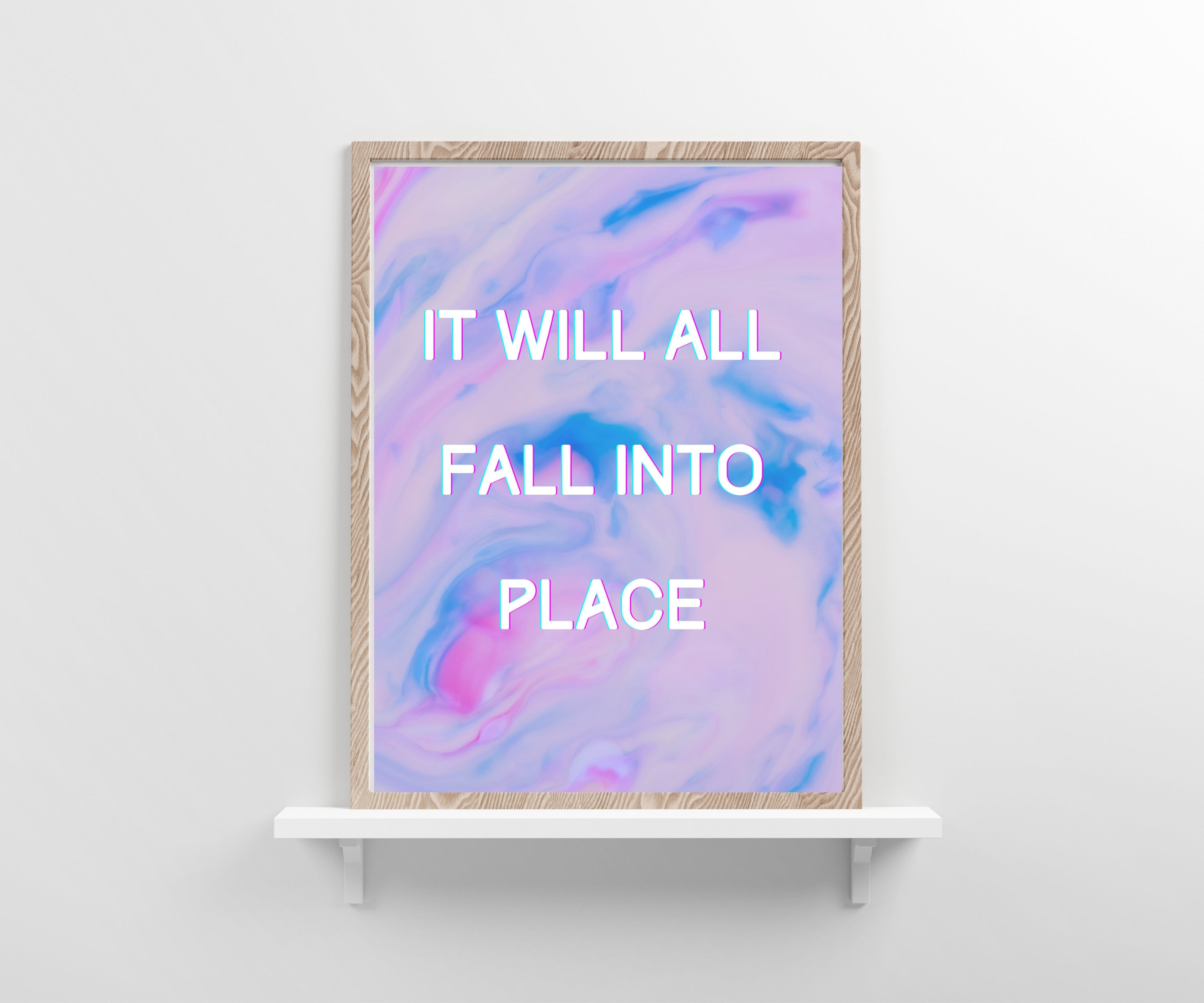 It Will All Fall Into Place, Poster Print, Downloadable Wall Art ...