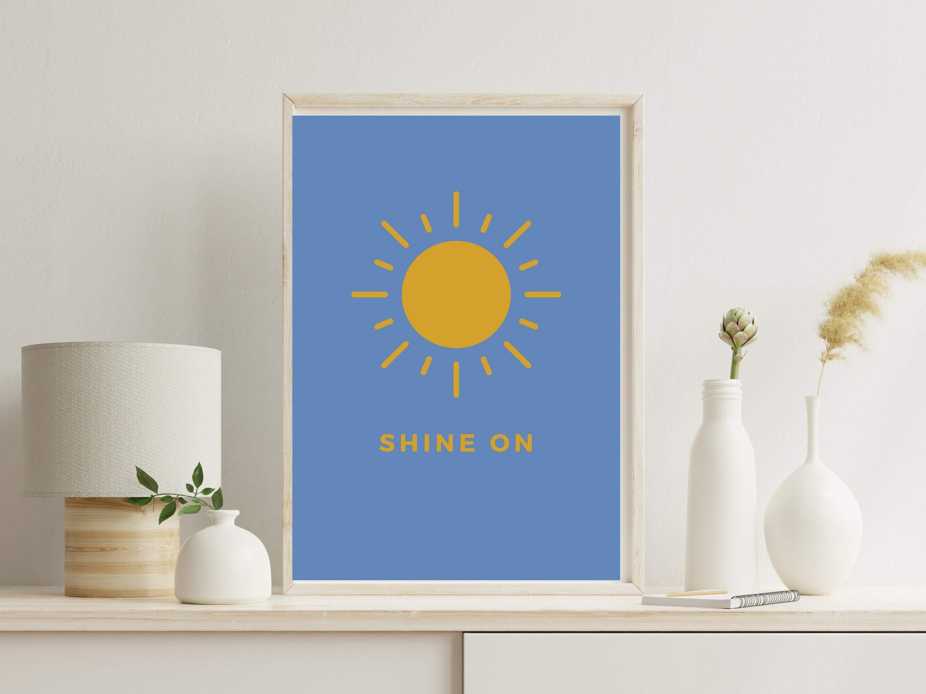 Sunshine Printable, Sun Wall Art, Uplifting Motivational Print, Poster ...
