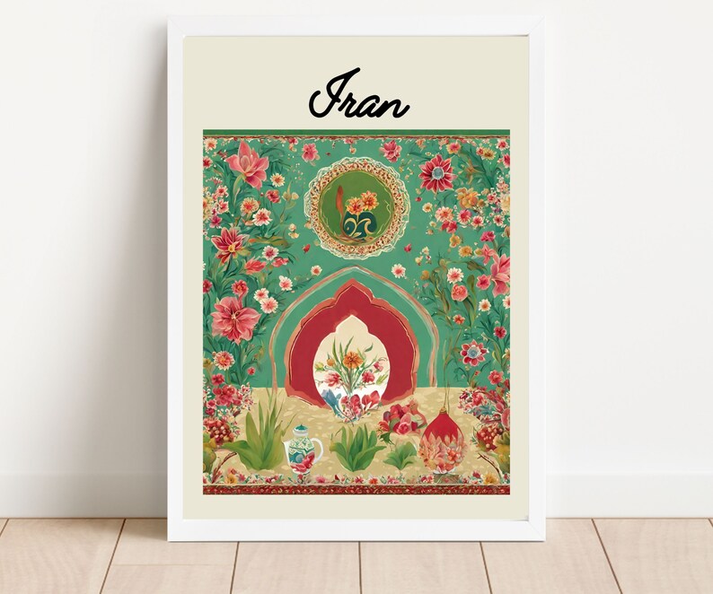 Iran Wall Art Instant Digital Art Download Iranian New Year Wall Decor ...