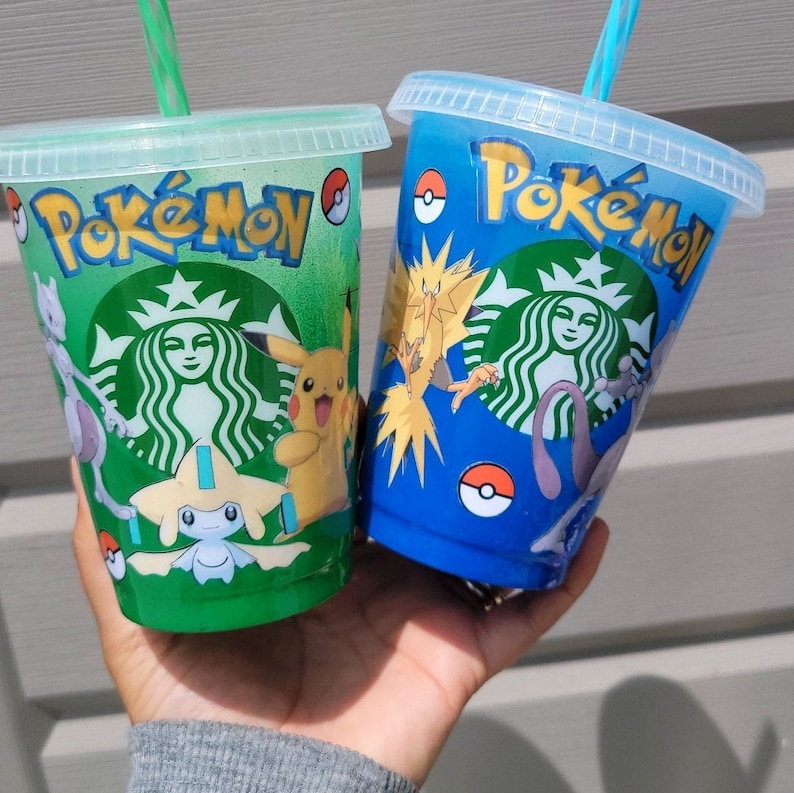 Pokemon Character Cup Choose Your Own Pokemon More Sizes - Etsy