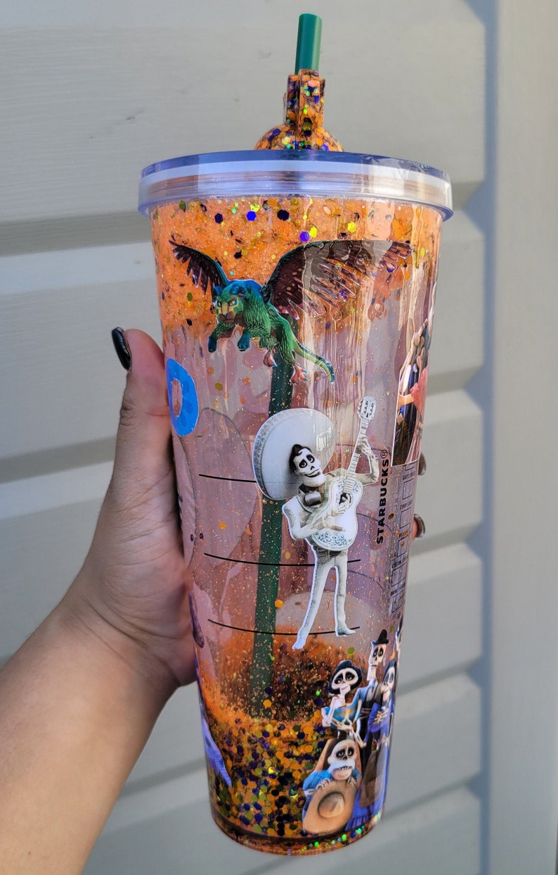Coco Snowglobe Tumbler Halloween Starbucks Cup Venti Dia | Etsy