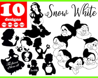 Snow white stickers | Etsy