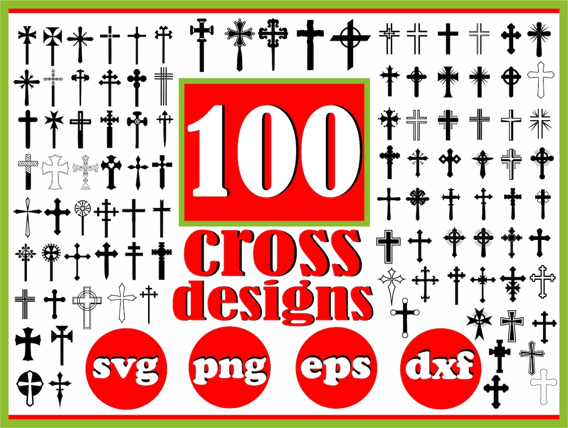 Cross Svg Crosses Vector Cross Bundle Cross Clipart Cross - Etsy