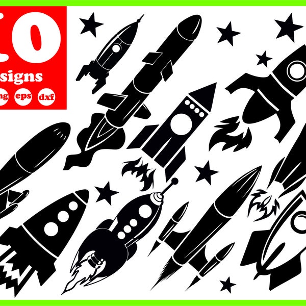 Rocket Decal - Etsy