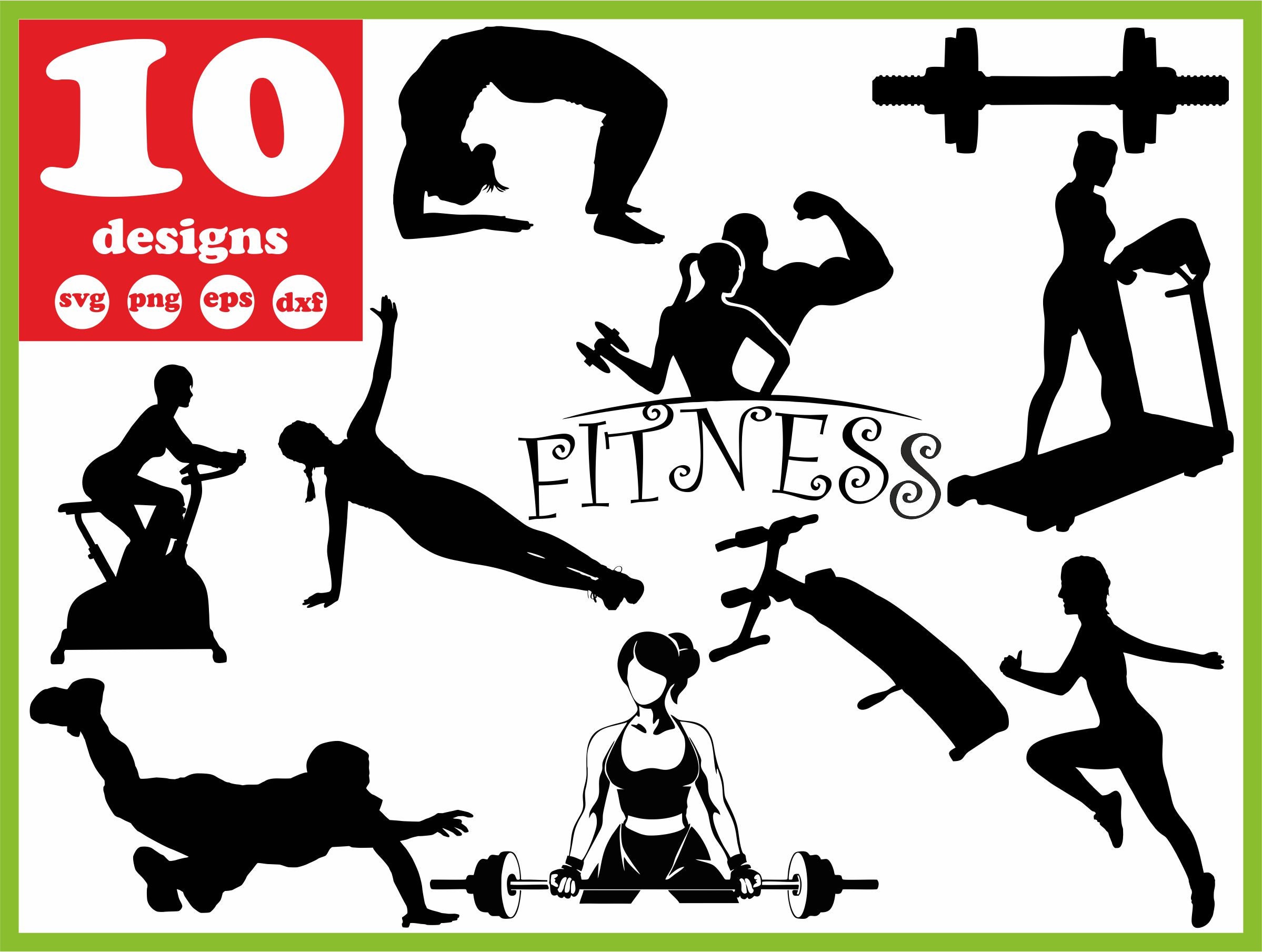 Digital Gym Svg Digital Cut File For Cricut And Silhouette Dxf When In
