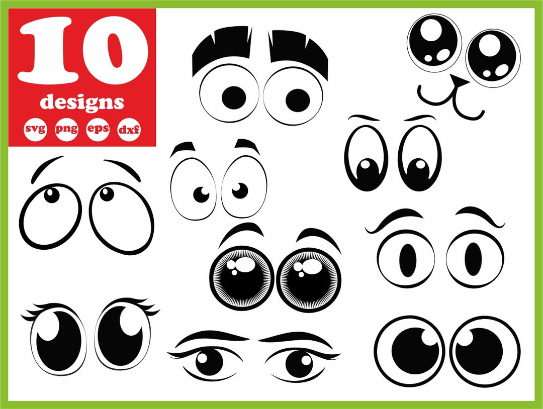 Eyes Svg File Digital Eyelash Download Emotions Silhouette Lashes ...