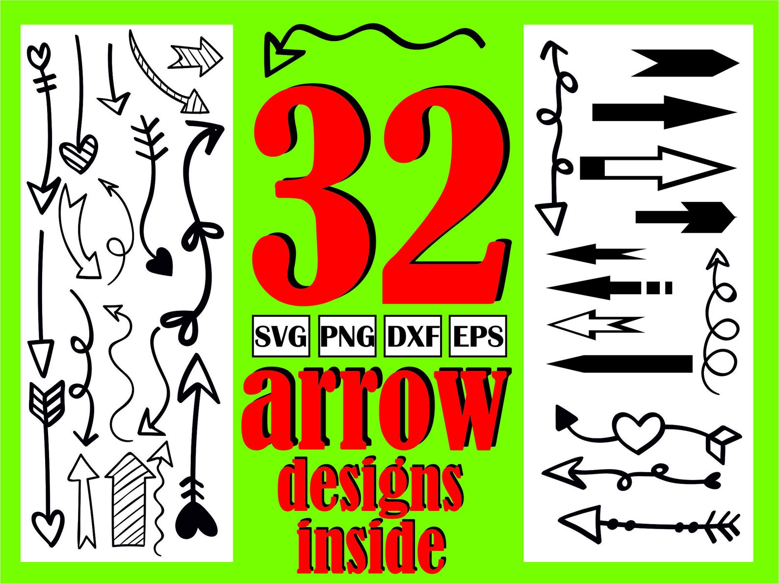 Arrows Svg Arrow Monogram Svg Boho Arrow Svg Split Arrow | Etsy