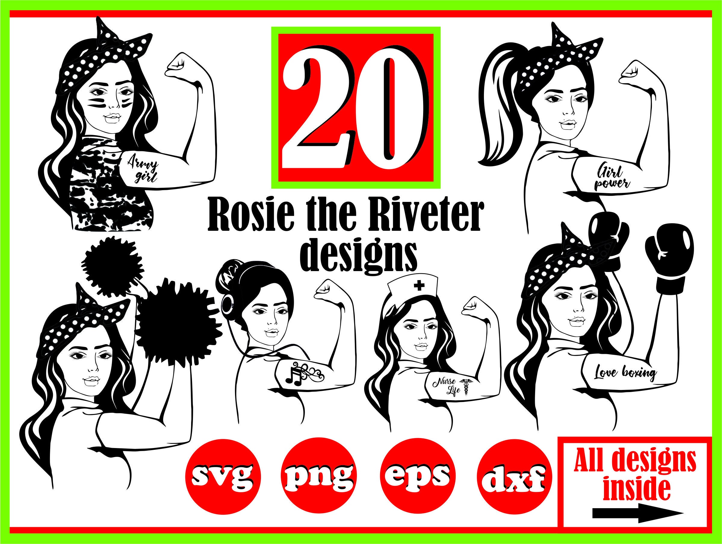 Rosie The Riveter Vector