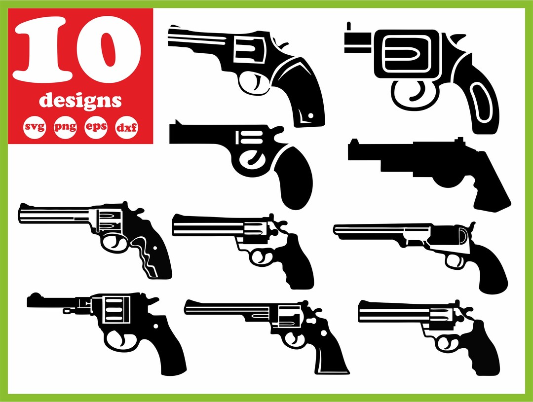 Weapons Svg File Shotgun Digital Rifle Download Target Silhouette ...