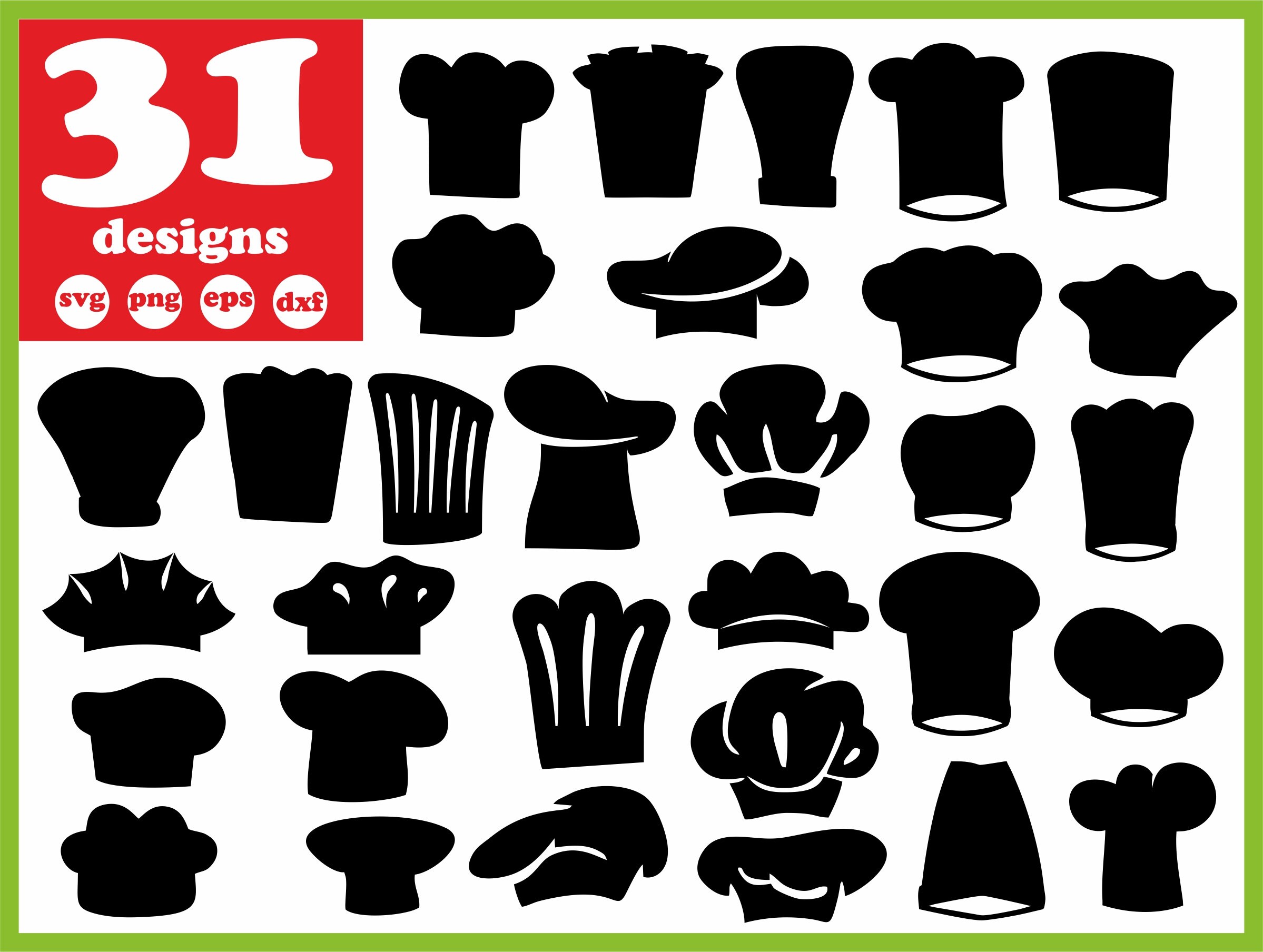 Chef Hat Svg File Chef Hat Digital Chef Hat Download - Etsy