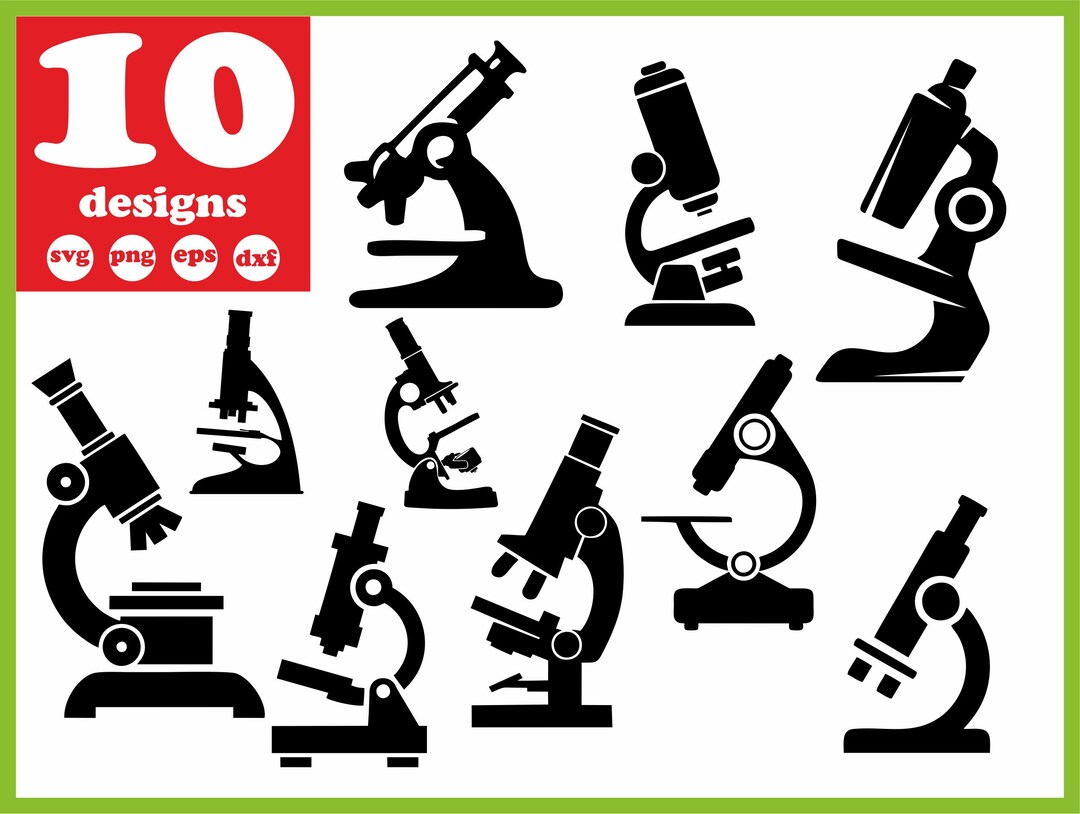Microscope Svg File Biology Digital Laboratory Download Science ...
