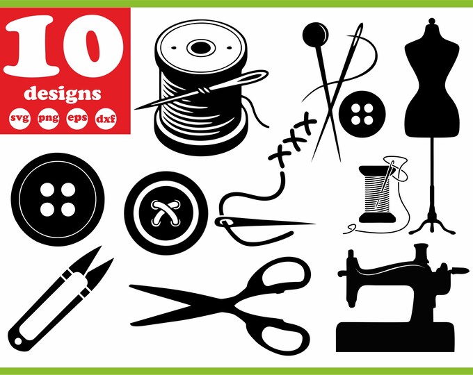 Seamstress Svg File Sewing Vector Mannequin Decal Sew Machine for ...
