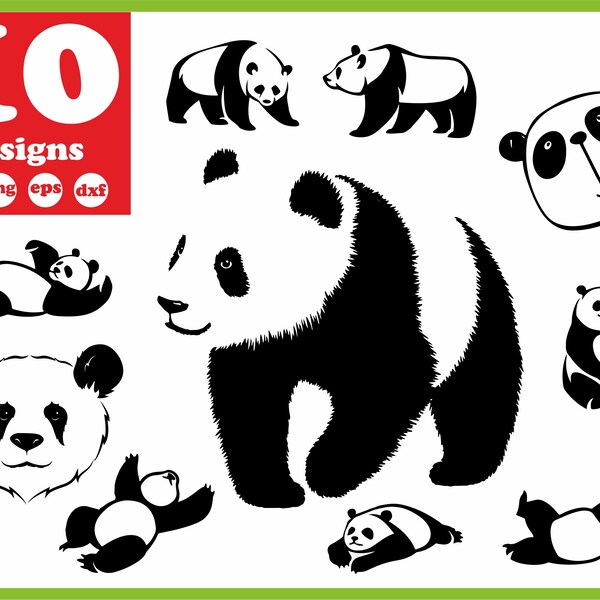Panda Decal - Etsy