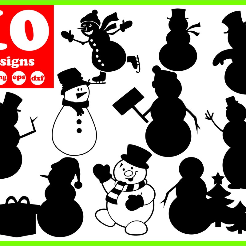 Snowman Svg File - Etsy