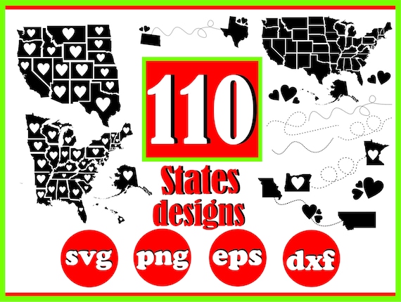 USA Svg File State to State Usa Vector Usa Map Usa for | Etsy