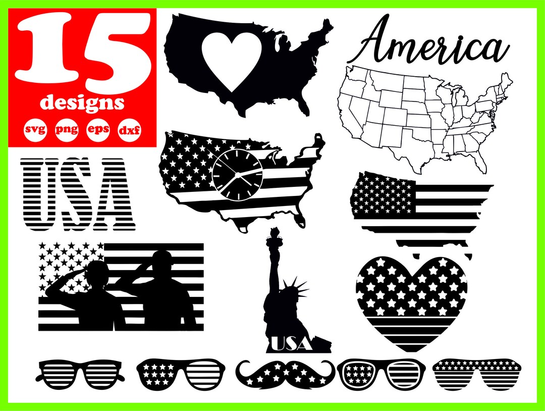American Flag Svg File, American Flag Vector, American Flag Decal ...