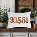 Custom Zip Code Outdoor Pillow, House Number Outdoor Decor ...