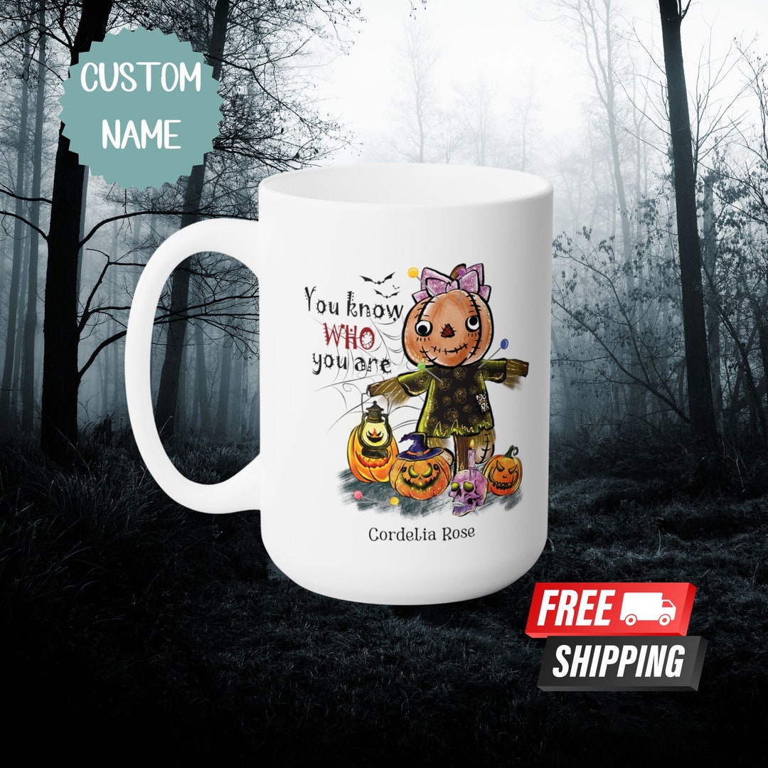 Custom Voodoo Doll Coffee Mug, Spooky Halloween 15oz Ceramic Mug, Vudu ...