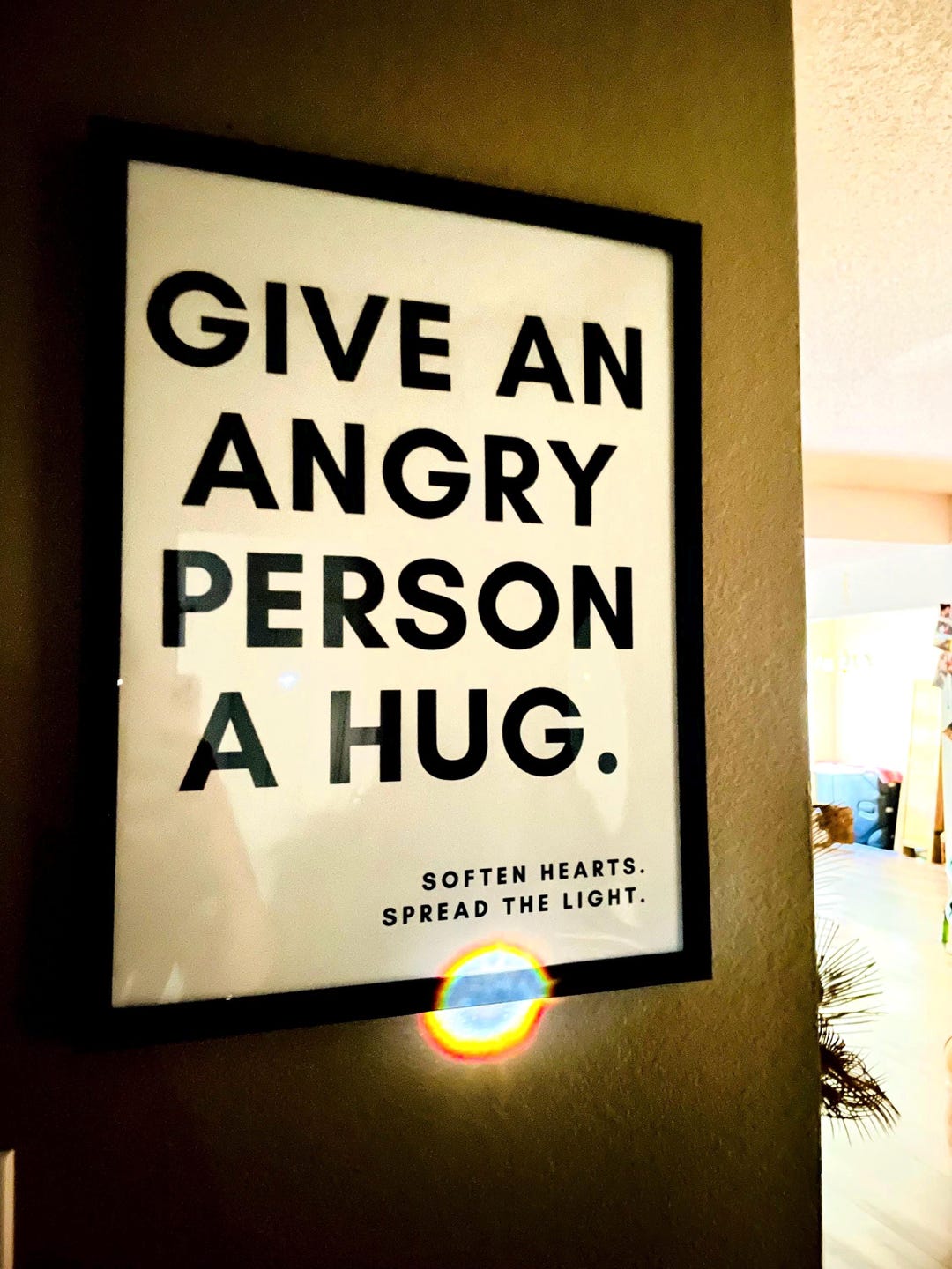 Give an Angry Person A Hug Poster - Etsy