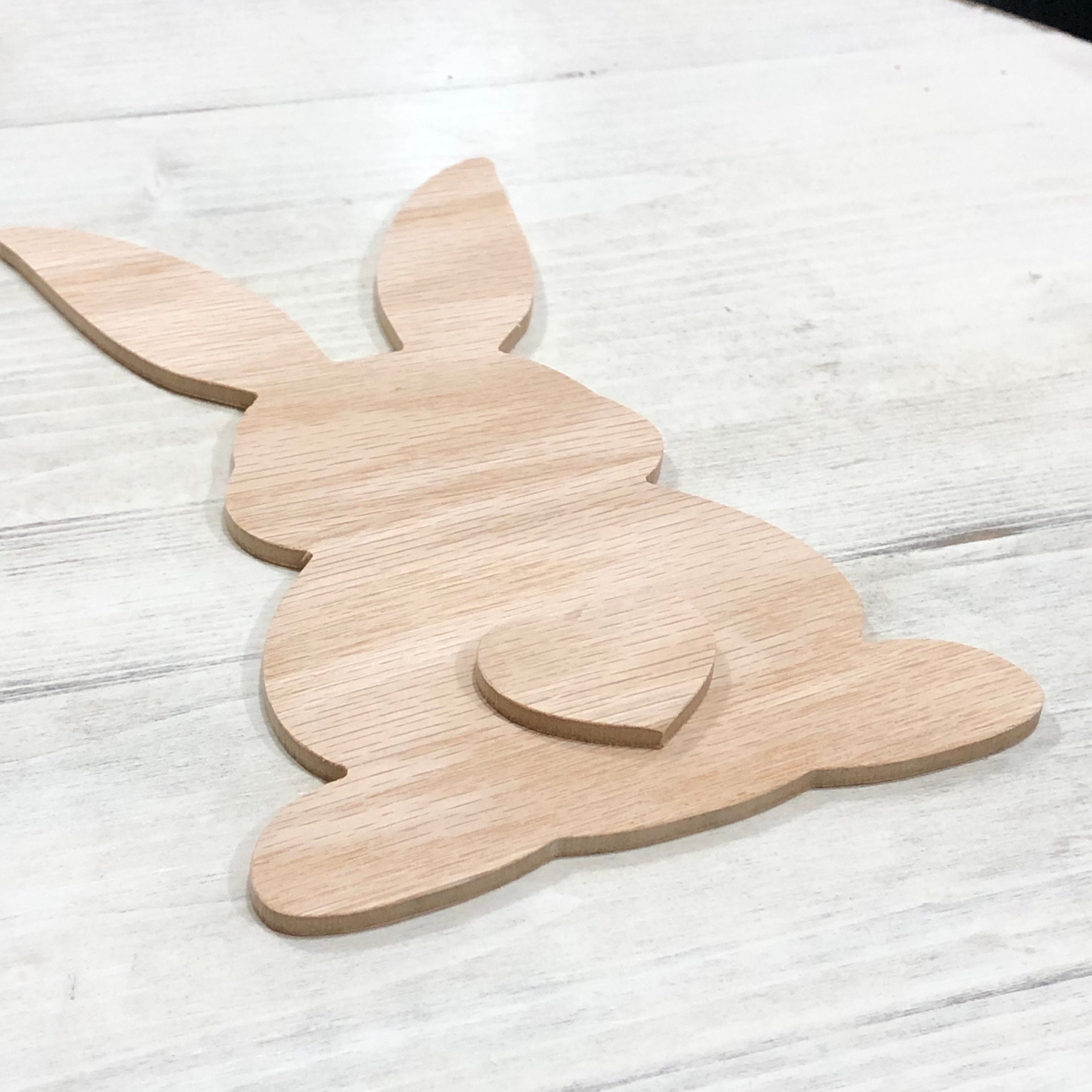 Easter Bunny, Wood Bunny, Bunny Decor, Unfinished Bunny, Bunny Shape ...