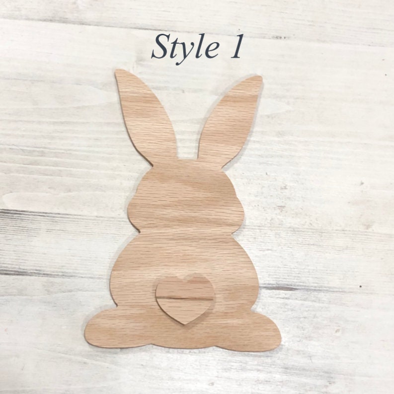 Easter Bunny, Wood Bunny, Bunny Decor, Unfinished Bunny, Bunny Shape ...