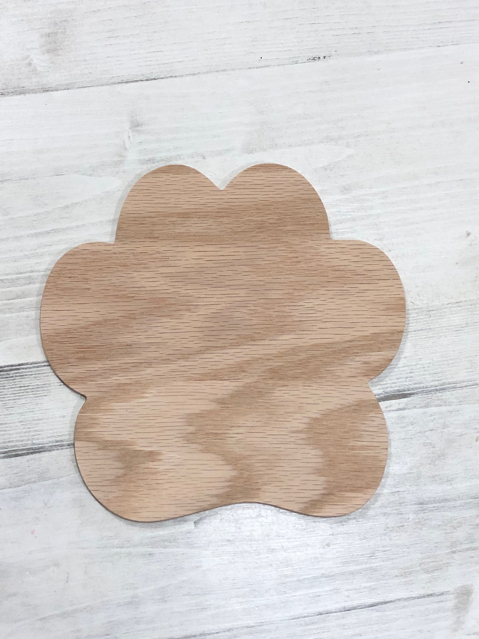 Five Wood Paw Prints, Paw Print Decor, Unfinished Paw Print, Paw Print ...
