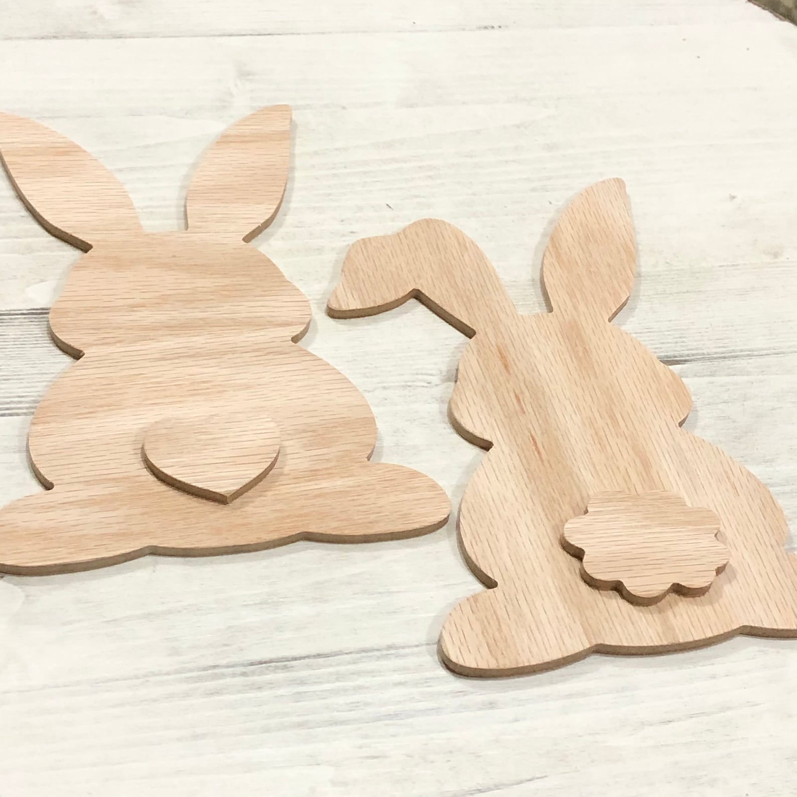 Easter Bunny, Wood Bunny, Bunny Decor, Unfinished Bunny, Bunny Shape ...