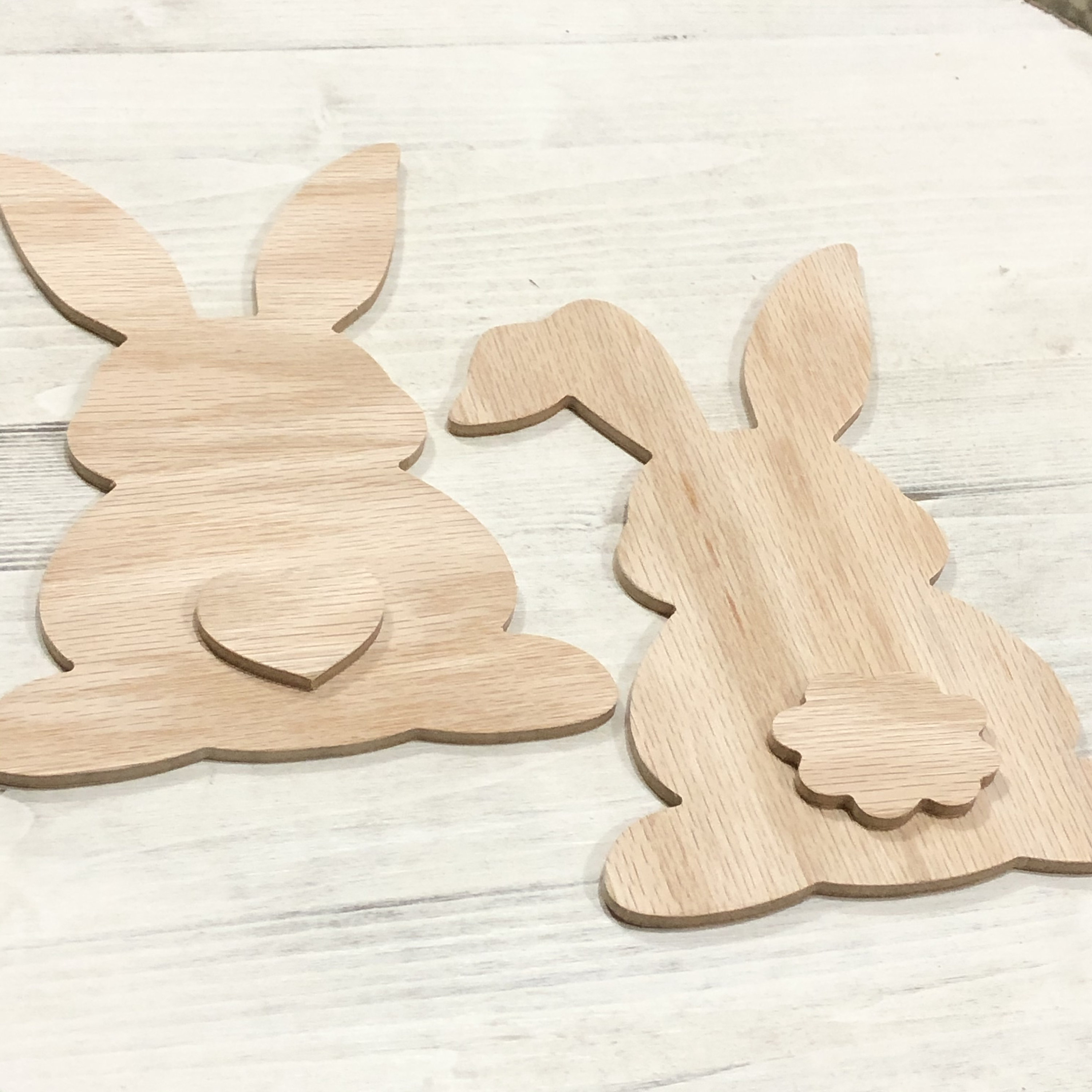 Easter Bunny, Wood Bunny, Bunny Decor, Unfinished Bunny, Bunny Shape ...