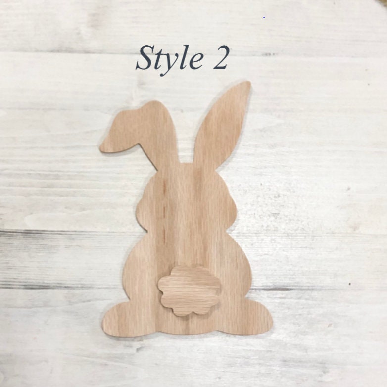 Easter Bunny, Wood Bunny, Bunny Decor, Unfinished Bunny, Bunny Shape ...