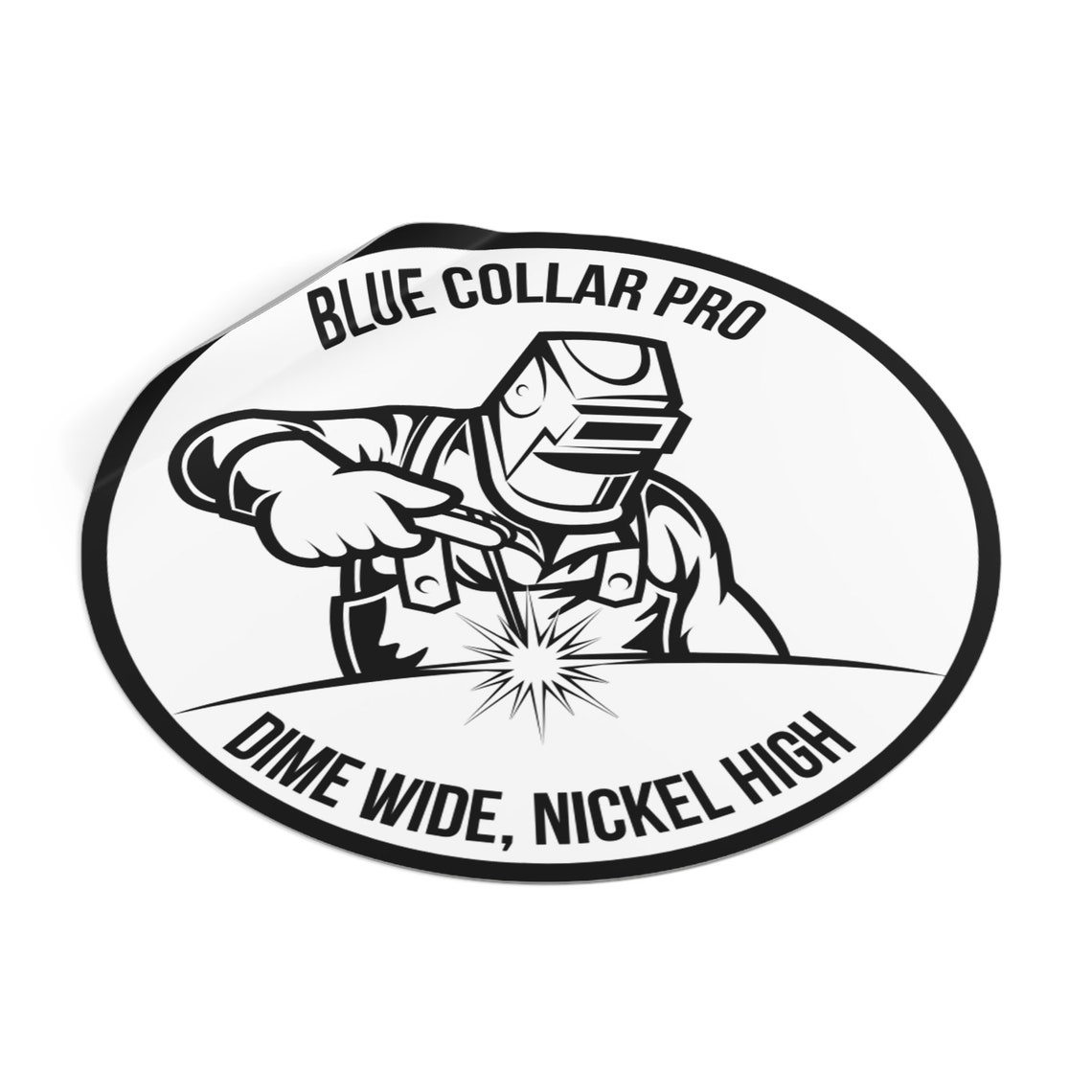 Welder Sticker Blue Collar Sticker Making Sparks Fabrication Sticker ...