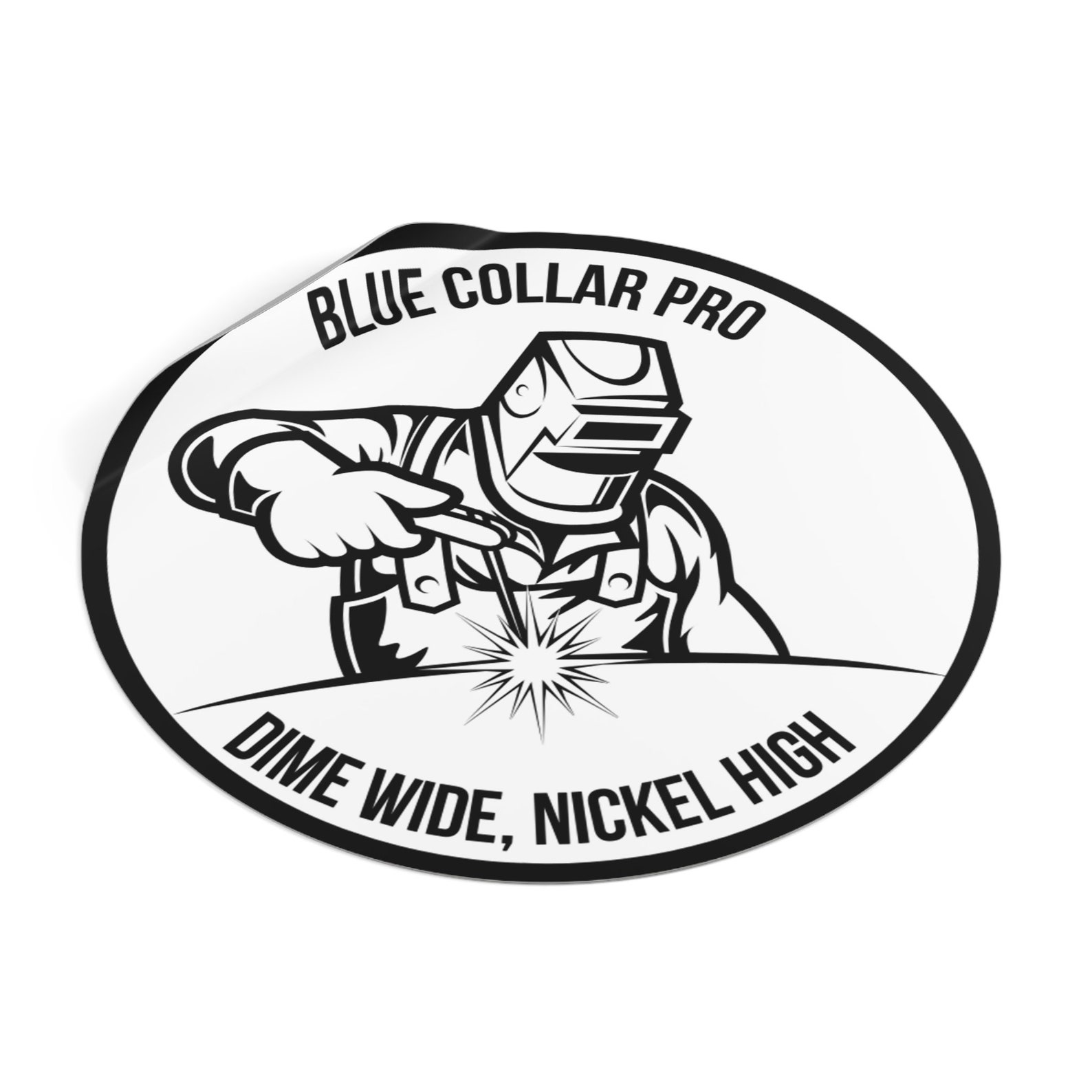 Welder Sticker Blue Collar Sticker Making Sparks Fabrication Sticker ...