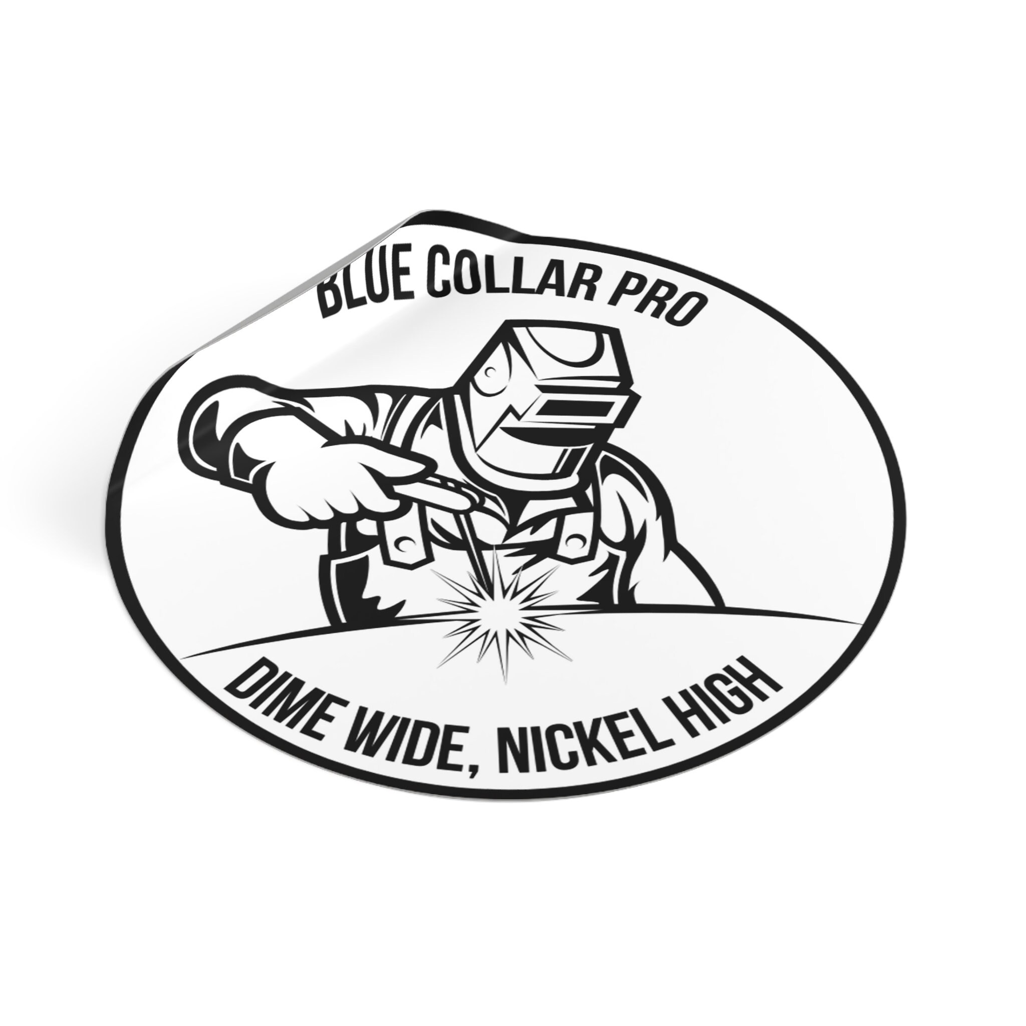 Welder Sticker Blue Collar Sticker Making Sparks Fabrication Sticker ...