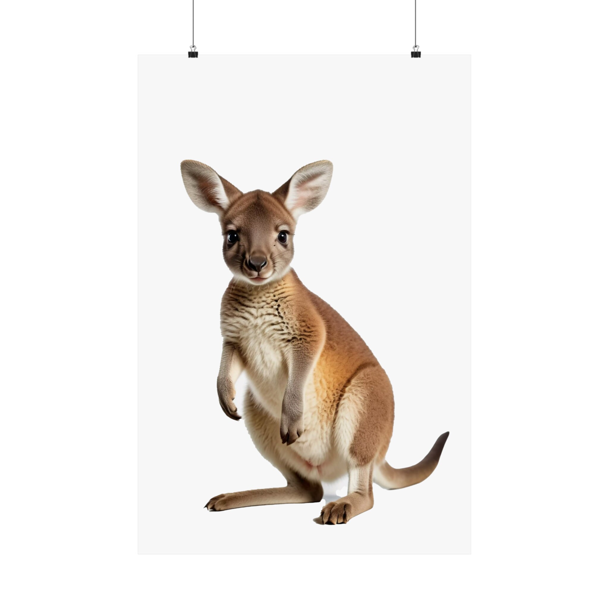 Baby Kangaroo Poster, Baby Animal Print, Nursery Wall Art Decor ...