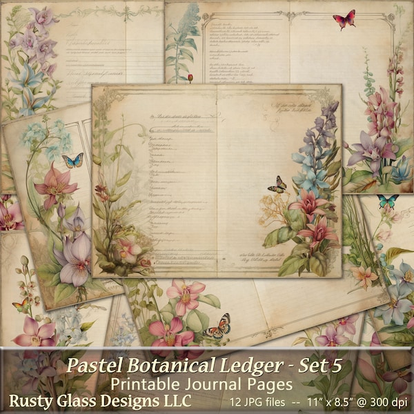 Floral Journal - Etsy